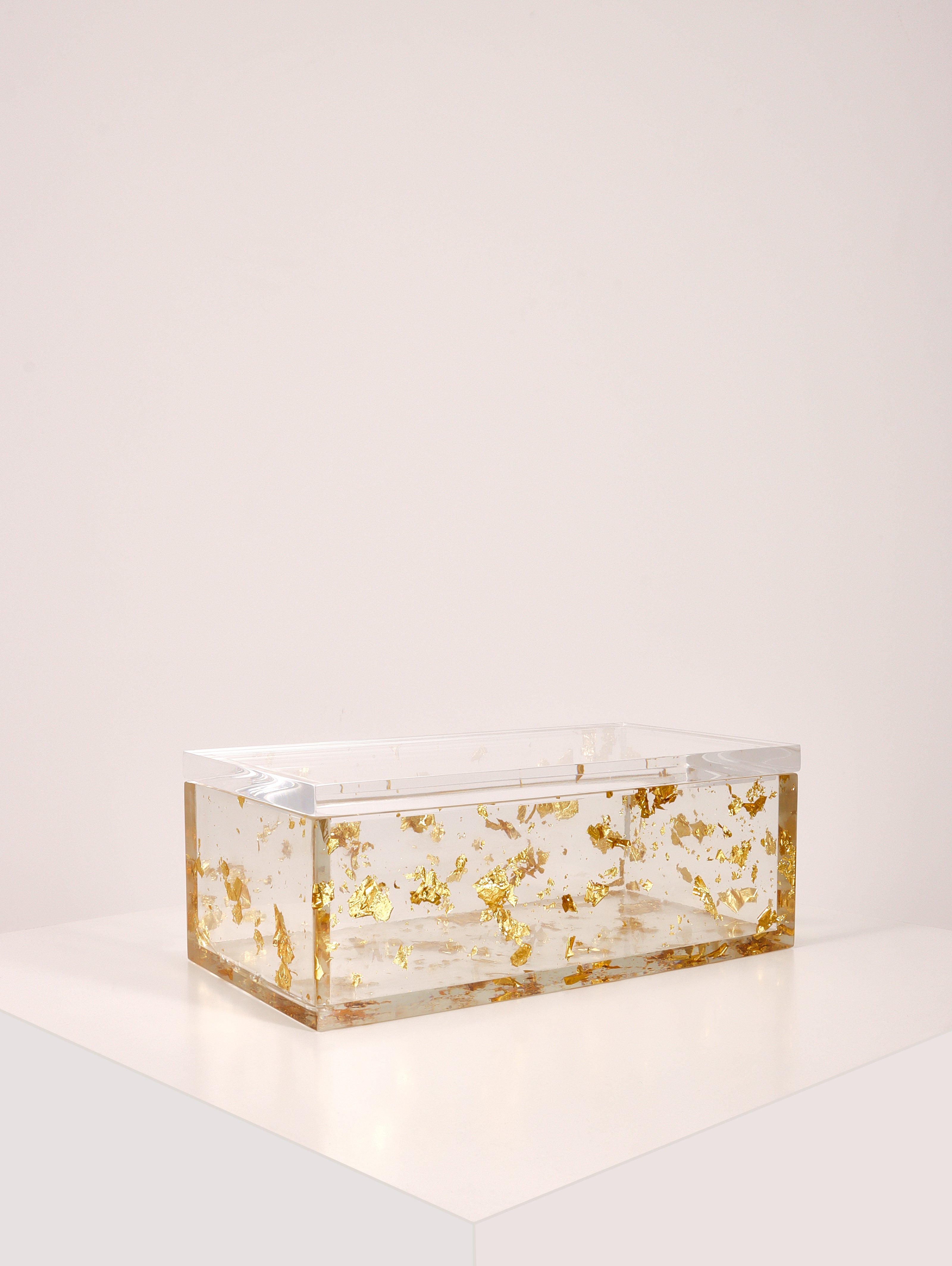 Gold Flake Resin box – L ' AFSHAR studio